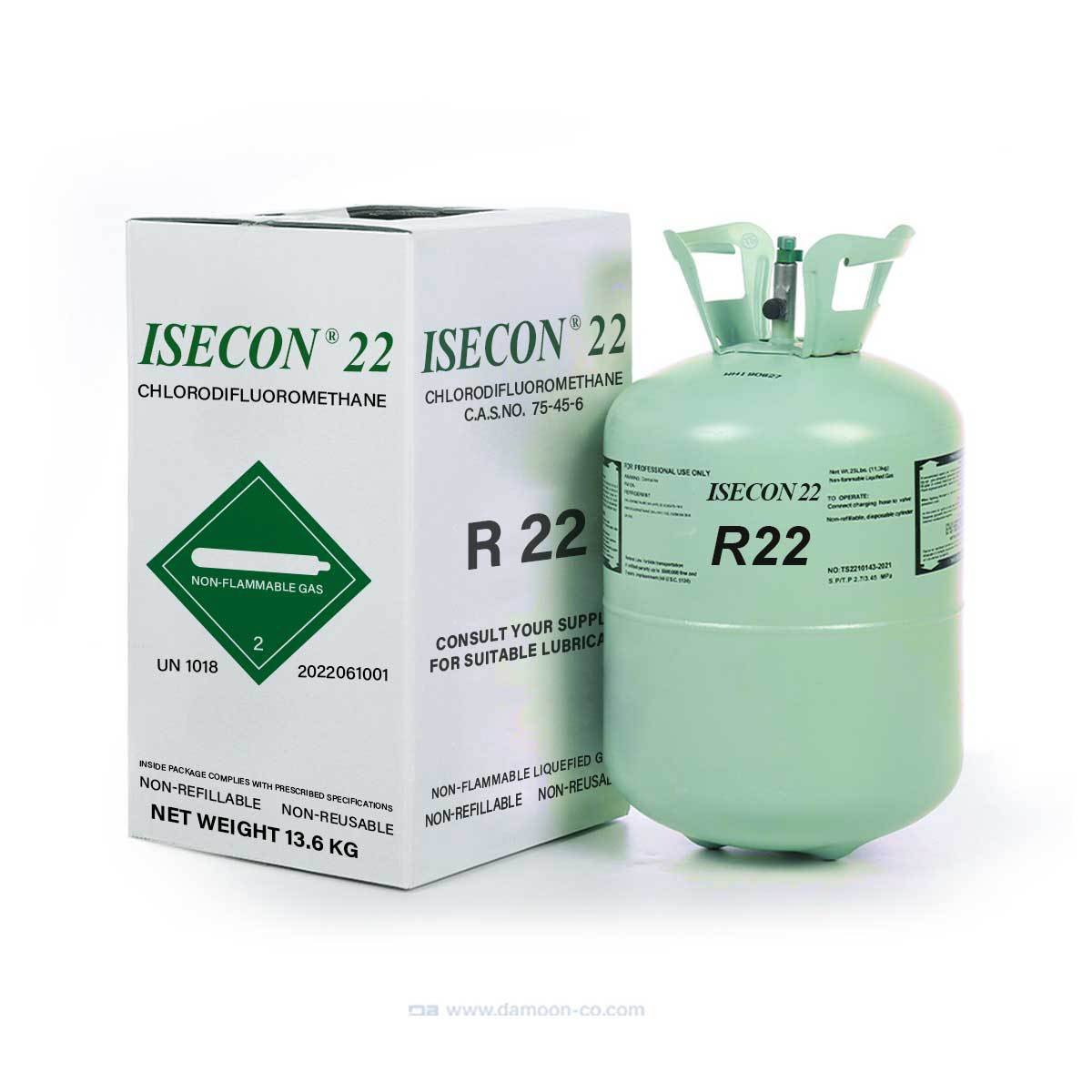 مشخصات، قیمت و خرید گاز R22 ایسکون | گاز r22 isecon | ضمانت اصالت کالا
