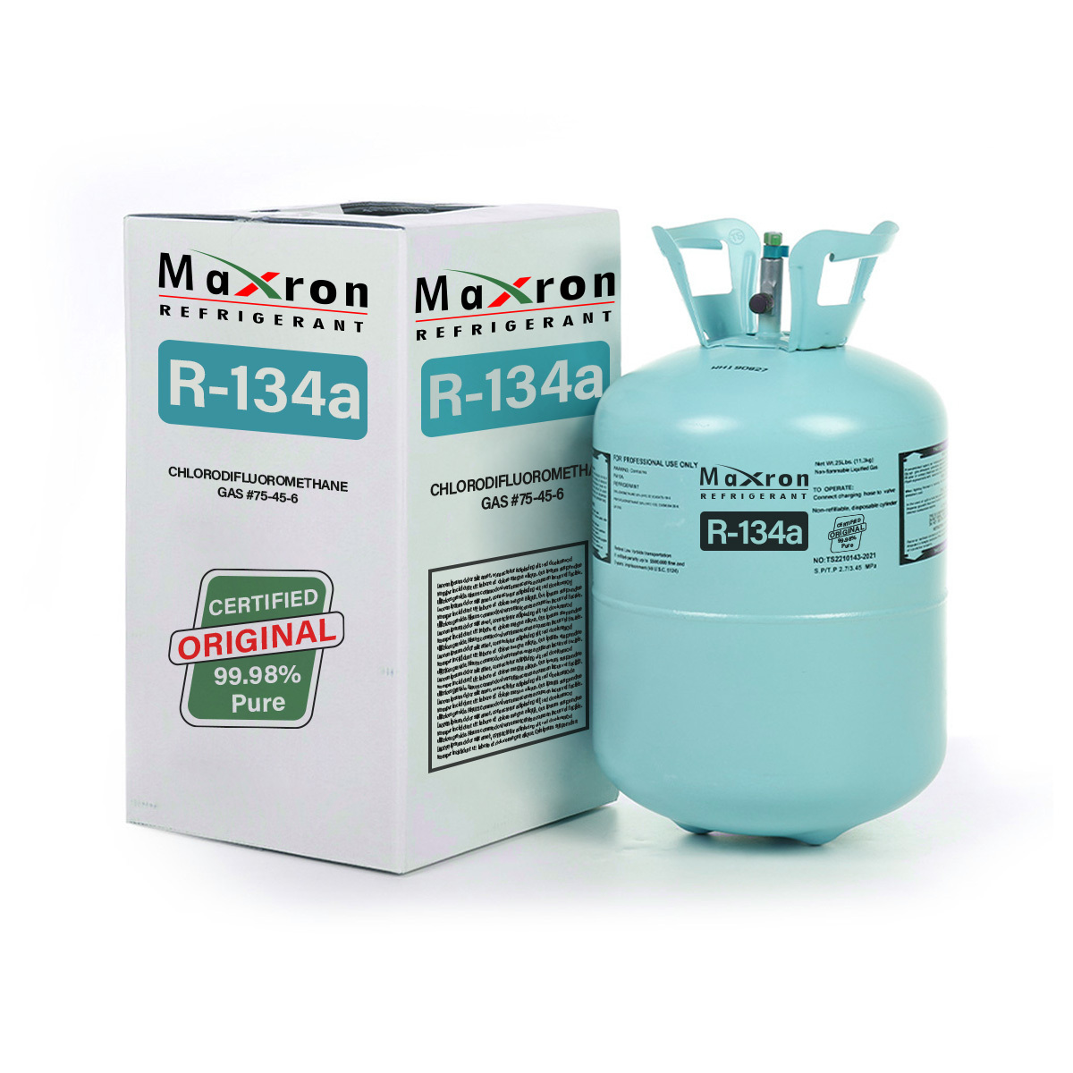 مشخصات، قیمت و خرید گاز R134a مکسرون | ضمانت اصالت و بازگشت ۷ روزه کالا
